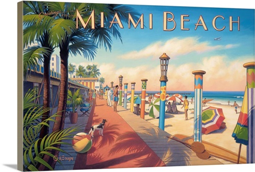 Greetings from Miami Beach | Great Big Canvas