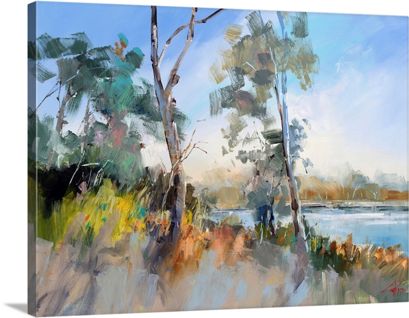 Around The Lake, Aspendale | Great Big Canvas