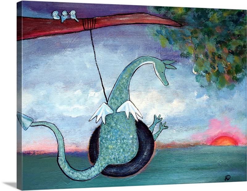 Dragon Swinging | Great Big Canvas