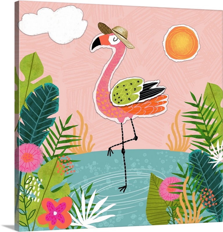 Flamboyant Flamingo | Great Big Canvas