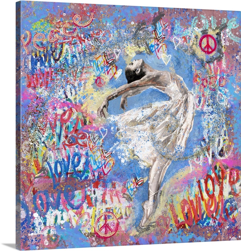 Graffiti Ballerina 1 | Great Big Canvas
