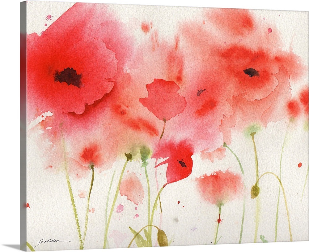Red Poppies Wall Art, Canvas Prints, Framed Prints, Wall Peels | Great ...