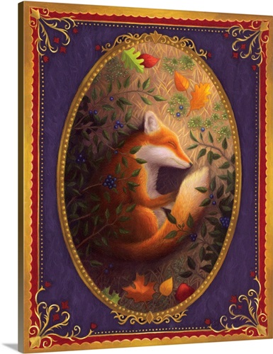 Sleeping Fox Wall Art, Canvas Prints, Framed Prints, Wall Peels | Great ...