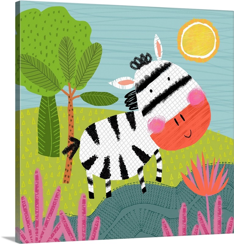 Zippy Zebra | Great Big Canvas