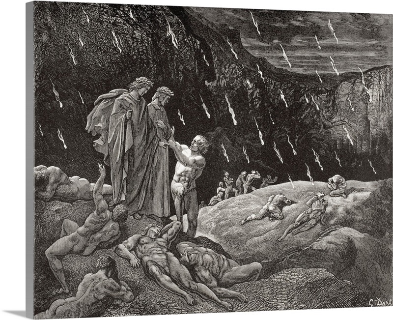Inferno By Dante Alighieri, Canto XV, Lines 28 And 29 | Great Big Canvas