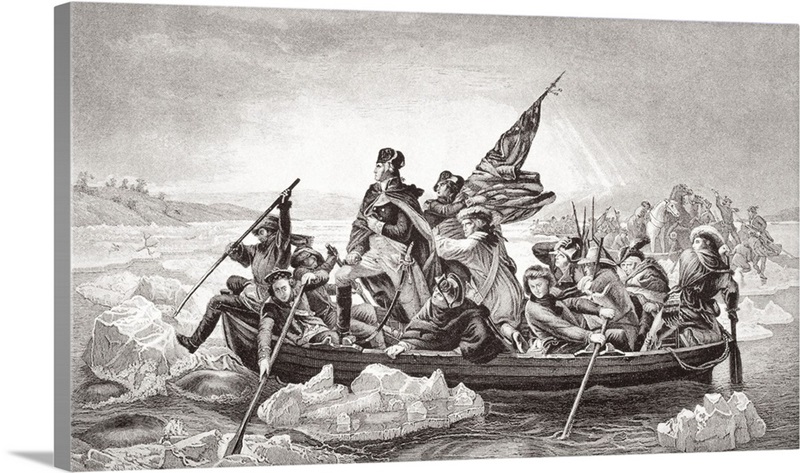 Washington Crossing The Delaware, Christmas 1776 | Great Big Canvas
