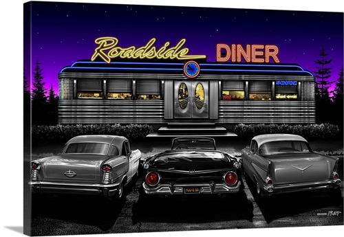 Roadside Diner Wall Art, Canvas Prints, Framed Prints, Wall Peels ...