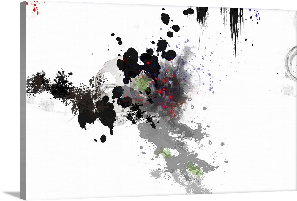 Black Spilled Paint Wall Art, Canvas Prints, Framed Prints, Wall Peels ...