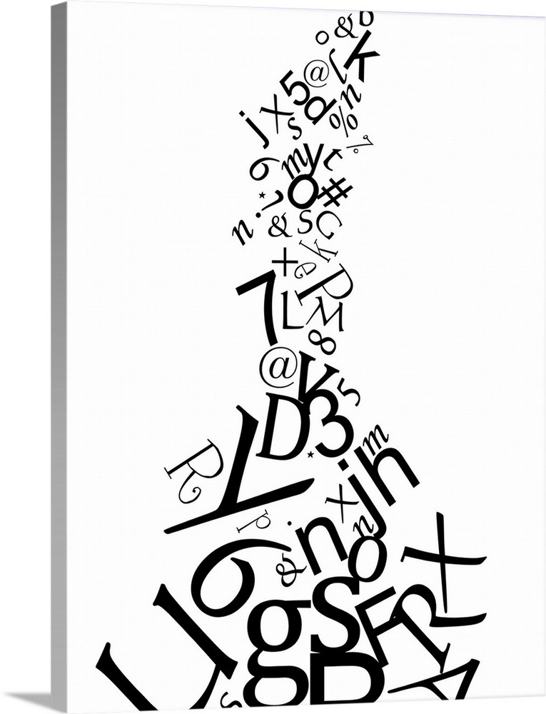 Falling Numbers Wall Art, Canvas Prints, Framed Prints, Wall Peels ...