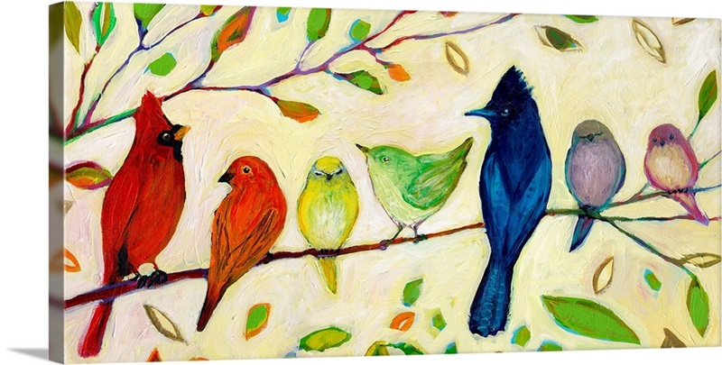 A Flock of Many Colors | Great Big Canvas