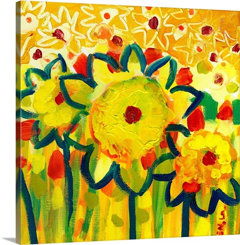 Amongst the Sunflowers No 1 | Great Big Canvas