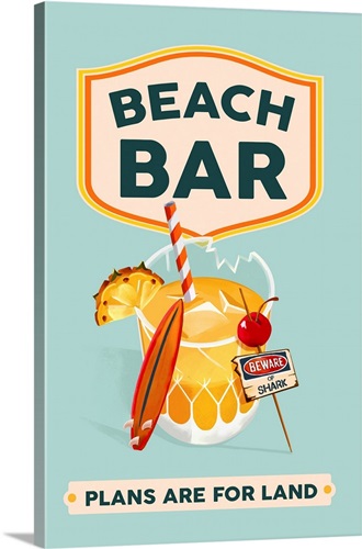 Beach Bar Wall Art, Canvas Prints, Framed Prints, Wall Peels | Great ...