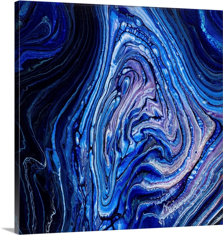 Blue And Purple Abstract 28 Wall Art, Canvas Prints, Framed Prints ...