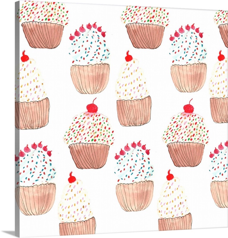 Cupcakes Wall Art, Canvas Prints, Framed Prints, Wall Peels | Great Big ...