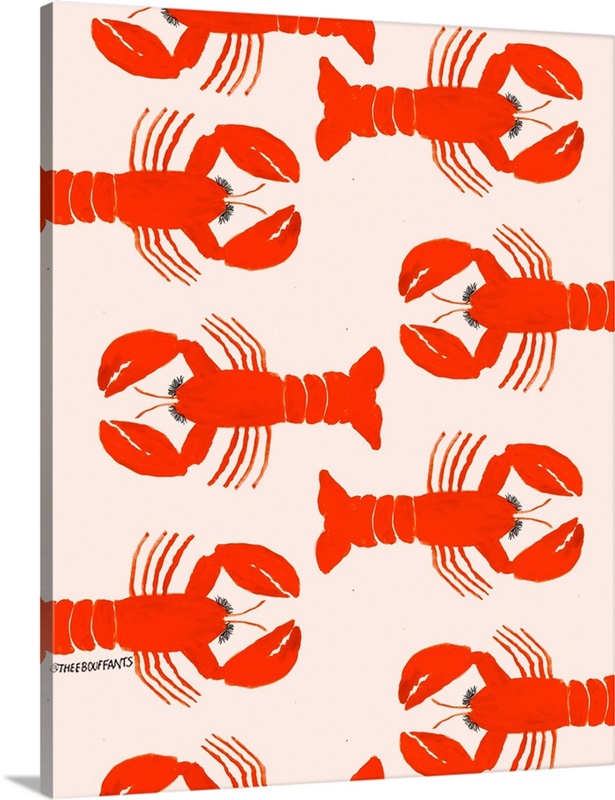 Cute Lobsters Wall Art, Canvas Prints, Framed Prints, Wall Peels ...