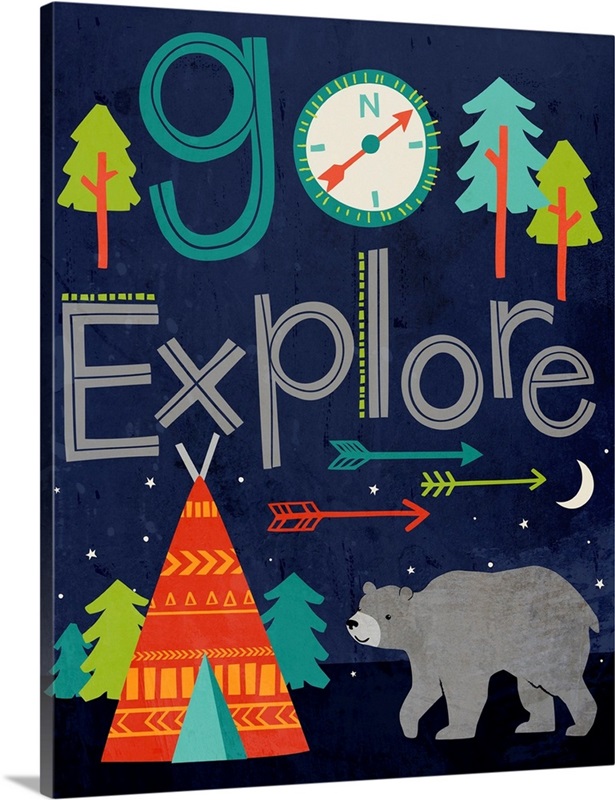 Go Explore Camp Adventure | Great Big Canvas