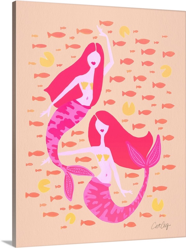 Koi Mermaids | Great Big Canvas