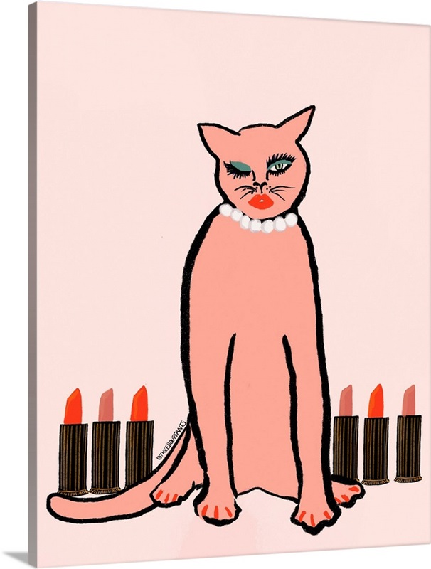 Lipstick Cat | Great Big Canvas