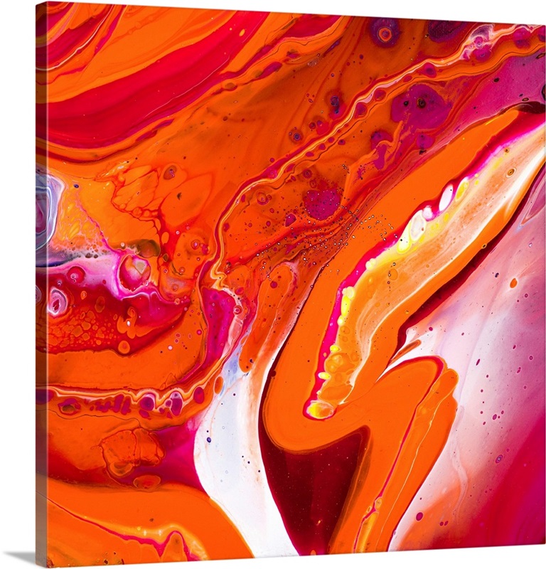 Orange Abstract 32 | Great Big Canvas