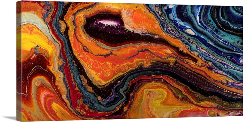 Orange Abstract 5 | Great Big Canvas