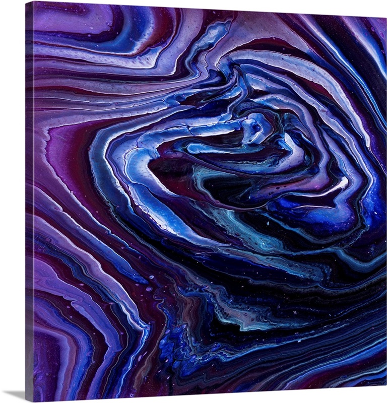 Purple And Blue Abstract 52 Wall Art, Canvas Prints, Framed Prints ...