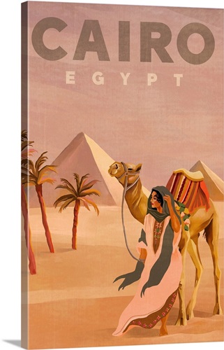 Travel Poster Cairo | Great Big Canvas