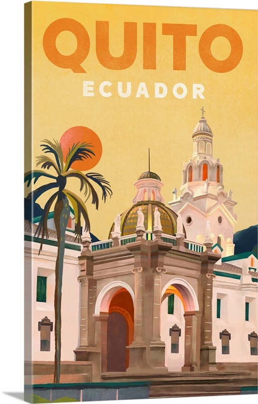 Travel Poster Quito | Great Big Canvas