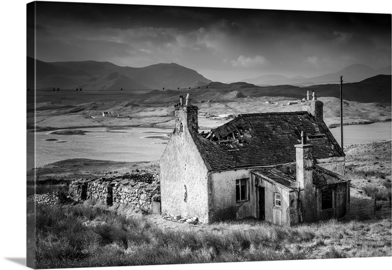 Abandoned Croft, Balallan, Isle Of Lewis, Outer Hebrides, Scotland ...