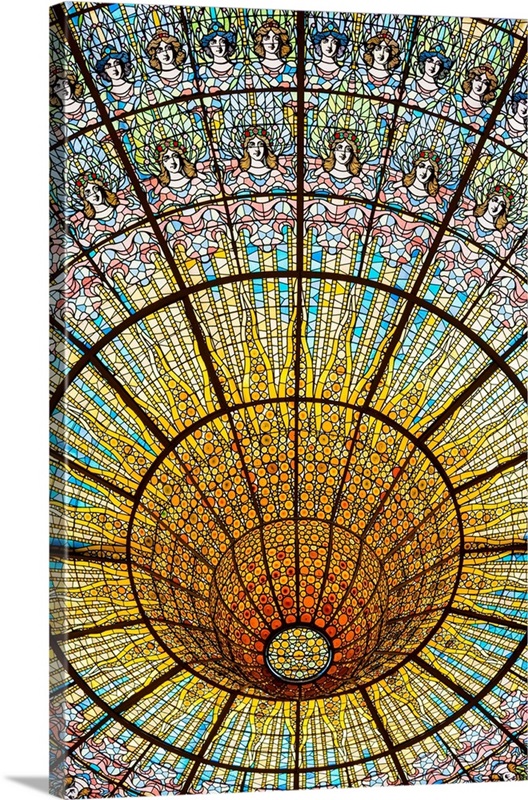 Barcelona, Catalonia, Spain. The unique architecture at the Palace of ...