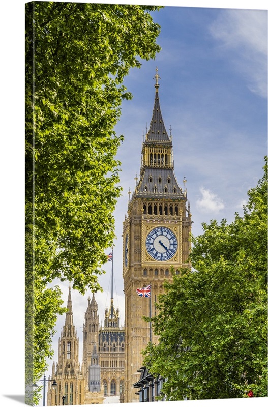 Big Ben, Also Known As Elizabeth Tower, Houses Of Parliament, London ...