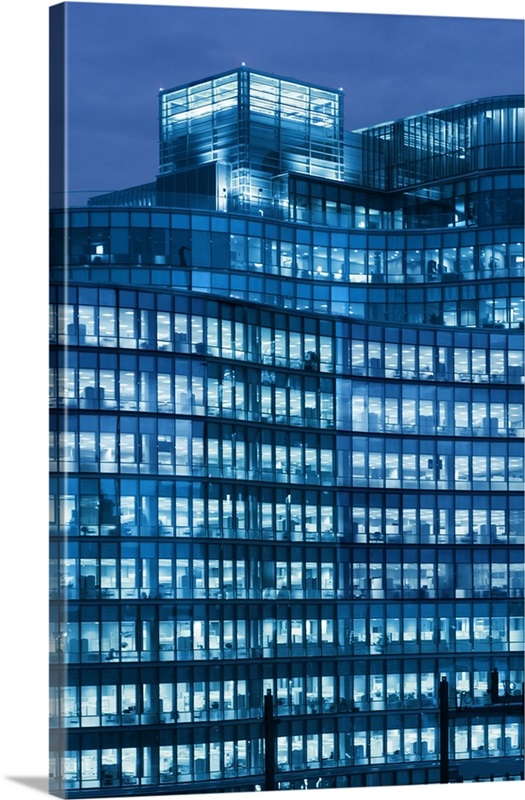 Blue office building, Seaport District, Boston, Massachusetts | Great ...