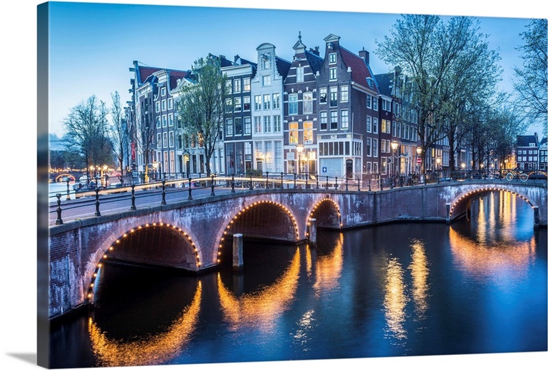 Canal Crossroads At Keizersgracht, Amsterdam, Netherlands | Great Big ...