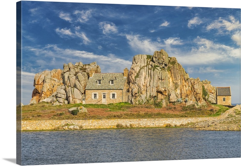 Castle Meur, The House Between The Rocks, Plougrescant, Finistere ...