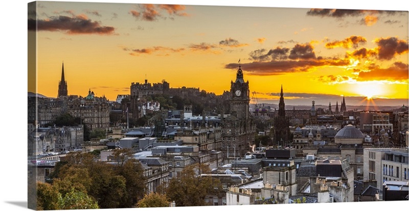 Edinburgh Old Town, City Of Edinburgh, Scotland, UK | Great Big Canvas