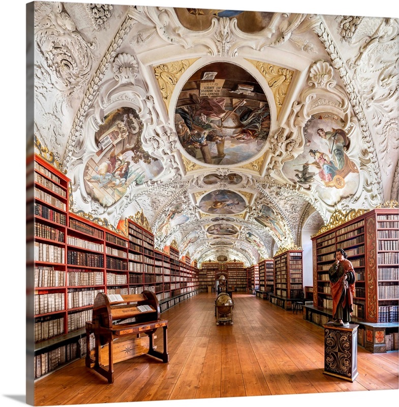 Europe, Czech Republic, Prague, Strahov Monastery, Strahov Library ...