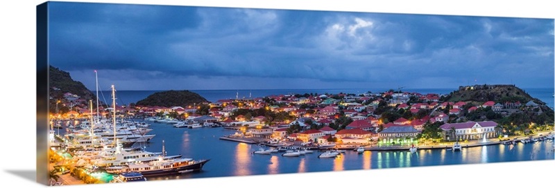 French West Indies, St-Barthelemy, Gustavia, Gustavia Harbor from Fort ...