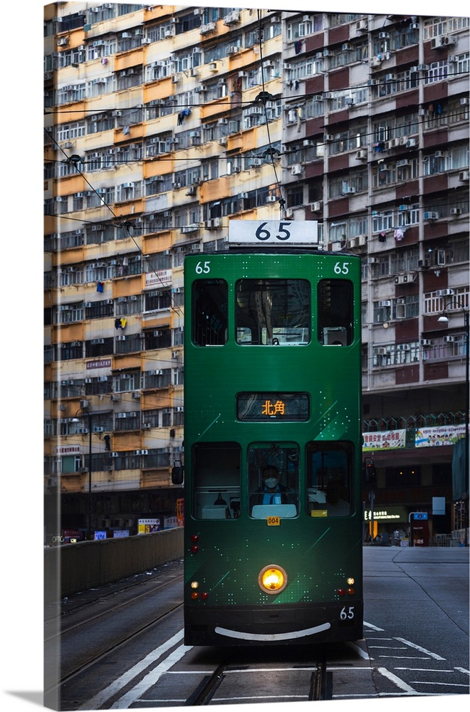 Green Tram And Nam Tin Building, North Point. Hong Kong, China | Great ...