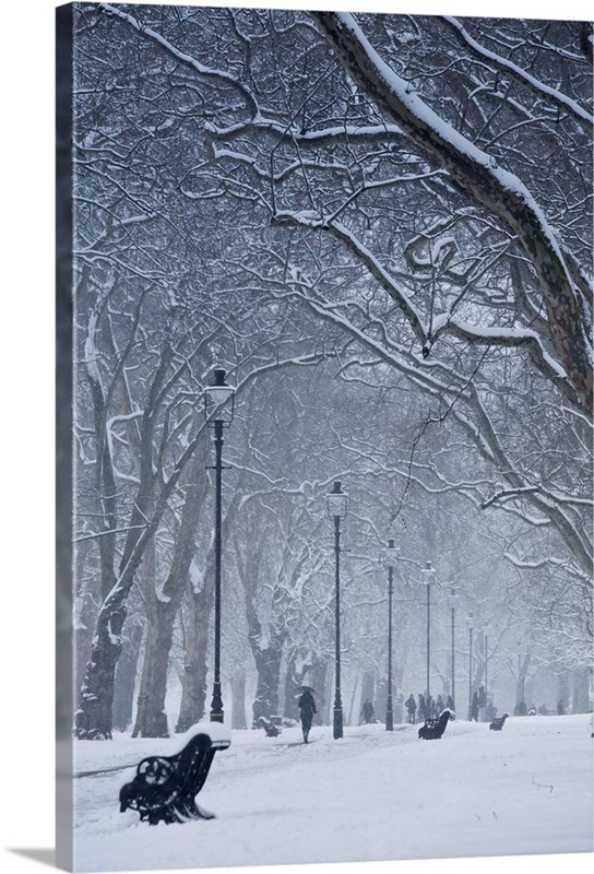 Hyde Park Snow Scene, London, England, UK | Great Big Canvas