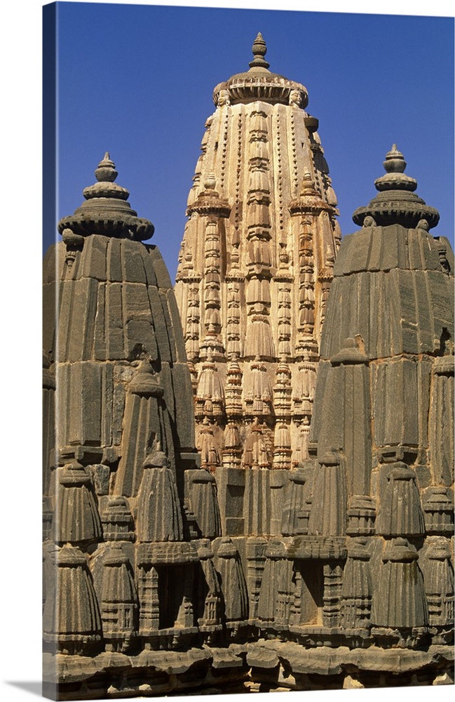 India, Rajasthan, Kumbalgarh, The sikhara Wall Art, Canvas Prints ...