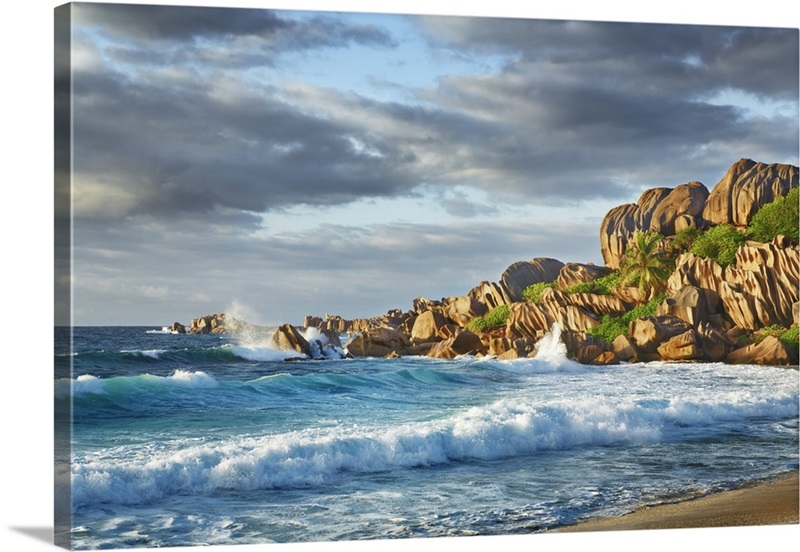 Ocean Impression At Grande Anse, Seychelles, La Digue, Grande Anse ...