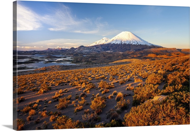 Parinacota Volcano In Lauca National Park, Arica & Parinacota Region ...