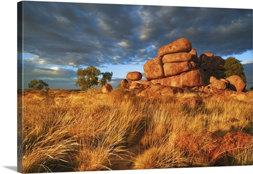 Rock Formation At Devils Marbles, Australia, Northern Territory, Devils ...