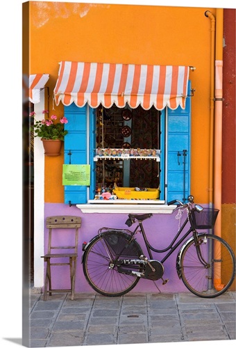 Shop Front, Burano, Venice, Italy Wall Art, Canvas Prints, Framed ...