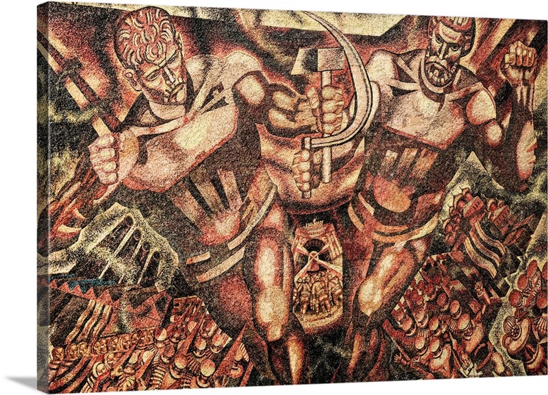 Soviet Era Wall Mural, Minsk, Belarus | Great Big Canvas