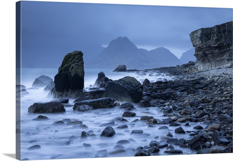 Stormy Evening On The Shore Of Elgol On The Isle Of Skye, Scotland ...
