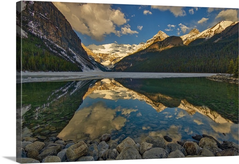 Victoria Glacier On Mt. Victoria At Lake Louise, Banff National Park ...