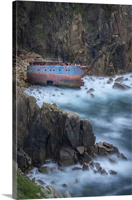 Wreck Of The MV RMS Mulheim, Cornwall, England, UK | Great Big Canvas