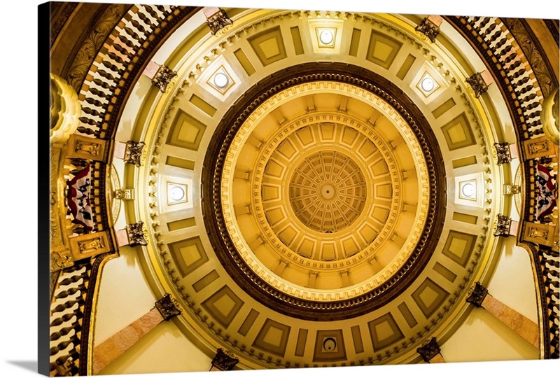 Interior of Denver Capitol Building Dome, Denver, Colorado | Great Big ...