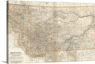 Antique Maps Wall Art & Canvas Prints | Antique Maps Panoramic Photos ...