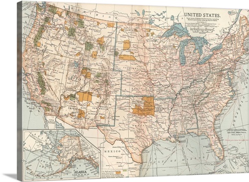 United States - Vintage Map | Great Big Canvas